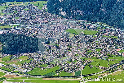 Aerial View Of Interlaken, Switzerland Stock Photography - Image: 26686722