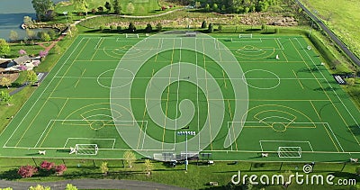 Aerial View of a Multi-use Playfield Complex Stock Video - Video of ...
