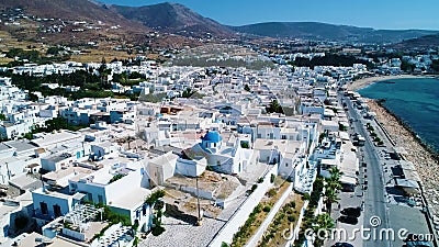 Aerial View of Paros Island Stock Video - Video of europe, building ...