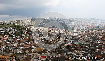 Aerial View - Quito Ecuador Royalty Free Stock Photo - Image: 4334325