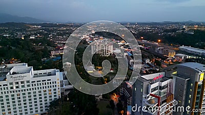 Aerial View of Seremban Town during Sunset Stock Footage - Video of ...