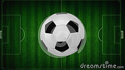 Aerial View Soccer Ball with the Stadium Stock Footage - Video of ball ...
