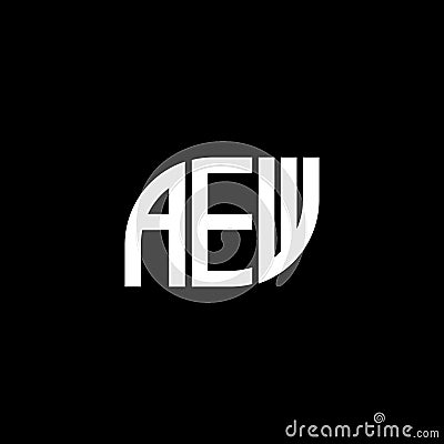 AEW Letter Logo Design On Black Background.AEW Creative Initials Letter ...