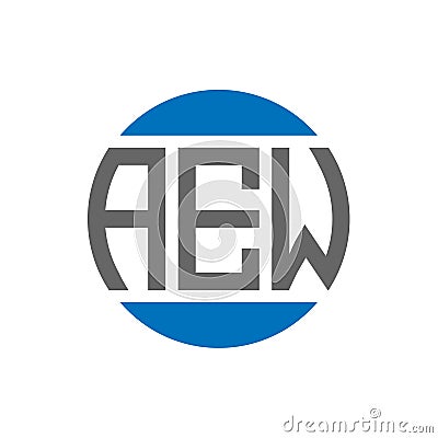 AEW Letter Logo Design On White Background. AEW Creative Initials ...