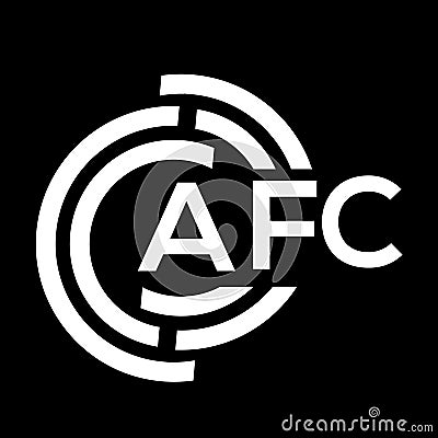 AFC Letter Logo Design On Black Background. AFC Creative Initials ...