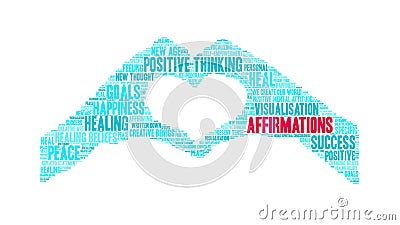 Affirmations Animated Word Cloud Stock Footage - Video of cloud ...