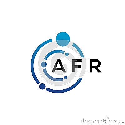 AFR Letter Logo Design On Black Background. AFR Creative Initials ...