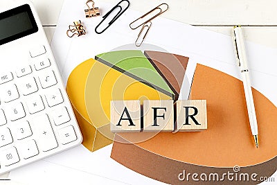AFR Word On Wooden Block On Chart Background Royalty-Free Stock Photo ...