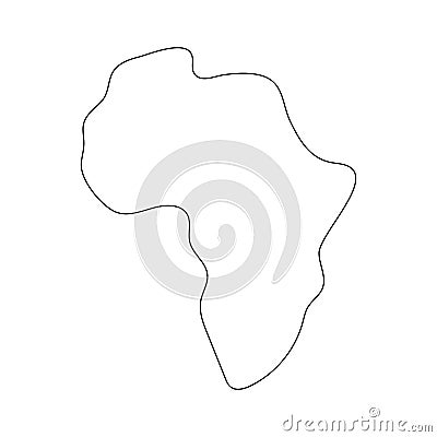 Africa Line Continent Stock Photography | CartoonDealer.com #257296628