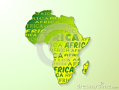 Vector Map of Africa with Flags and Location on World Map Stock Vector ...