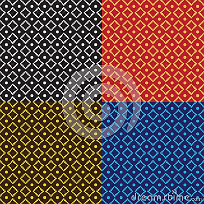African Ethnic Shwe Shwe Pattern Vector Illustration | CartoonDealer ...