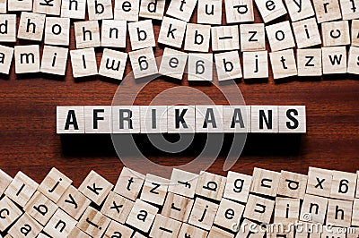 Afrikaans Word Concept On Cubes Royalty-Free Stock Photo ...