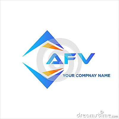AFV Abstract Technology Logo Design On White Background. AFV Creative ...