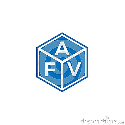 AFV Letter Logo Design On Black Background. AFV Creative Initials ...