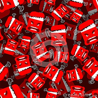 Aggression Pattern Seamless. Anger Background. Wrath Texture Cartoon ...