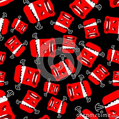Aggression Pattern Seamless. Anger Background. Wrath Texture Vector ...