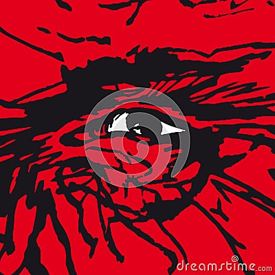 Aggressive Eye (vector) Stock Photography - Image: 11390702