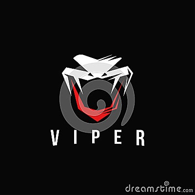 Aggressive Powerful Viper Snake Logo Vector, Letter V Viper Logo ...