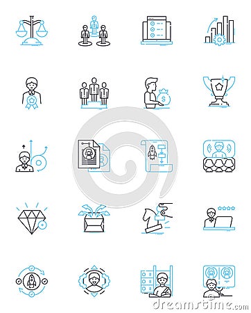 Agile Methodology Linear Icons Set. Scrum, Sprint, Agile, Kanban, Lean, Iterative, Incremental ...