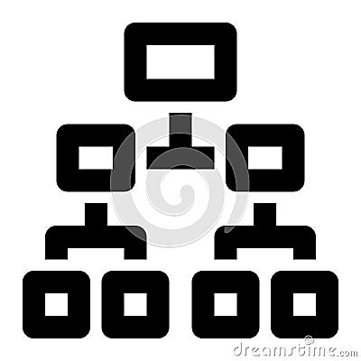 WBS, Work, Breakdown Outline Icon Vector Illustration | CartoonDealer ...