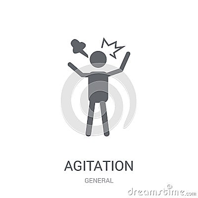 Agitation Icon. Trendy Agitation Logo Concept On White Background From ...