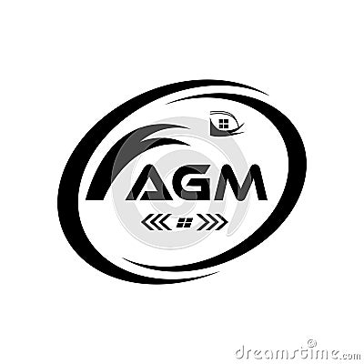 AGM Letter Logo Design. AGM Simple And Modern Monogram Logo. Abstract ...