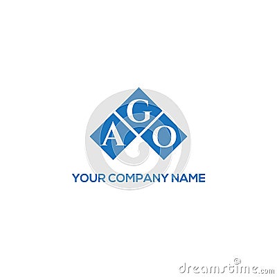AGO Letter Logo Design On WHITE Background. AGO Creative Initials ...