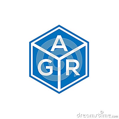 AGR Letter Logo Design On Black Background. AGR Creative Initials ...
