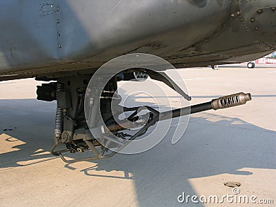 AH-64 Apache M230 30mm Automatic Cannon Stock Images - Image: 1327634