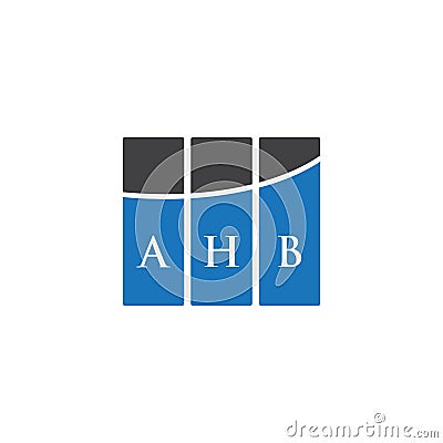AHB Letter Logo Design On Black Background. AHB Creative Initials ...