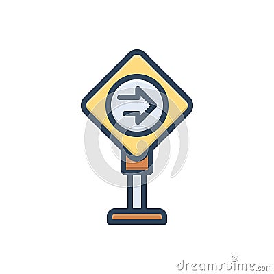 Color Illustration Icon For Ahead, Further And Arrow Cartoon Vector ...