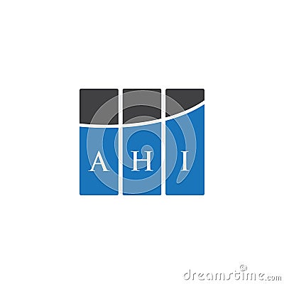 AHI Letter Logo Design On Black Background. AHI Creative Initials ...