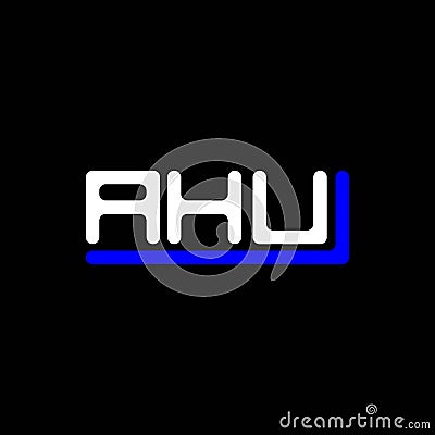 AHU Letter Logo Creative Design With Vector Graphic, | CartoonDealer ...