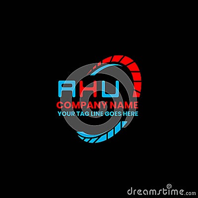 AHU Letter Logo Creative Design With Vector Graphic, AHU ...
