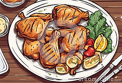 Breaded Fried Chicken, A Daily, Crispy, And Delicious Meal Enjoyed ...