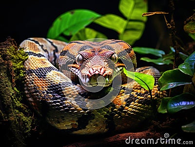 Ai Generated Illustration Wildlife Concept Of Boa Constrictor ...
