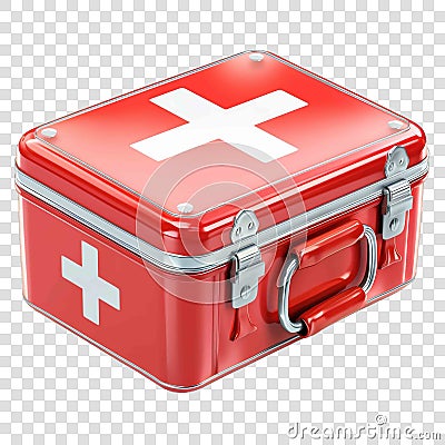 First-aid Kit Transparent Background Realistic Element Stock Photo ...