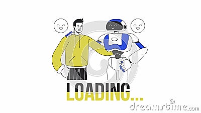 AI Human Collab Loader Animation Stock Video - Video of cooperation ...
