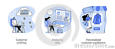 AI In Marketing Isolated Cartoon Vector Illustrations Se ...