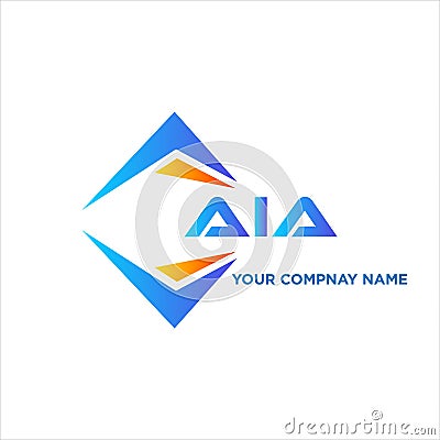 AIA Abstract Technology Logo Design On White Background. AIA Creative ...
