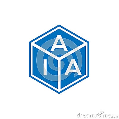 AIA Letter Logo Design On Black Background. AIA Creative Initials ...