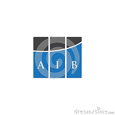 AIB Letter Logo Design On Black Background. AIB Creative Initials ...