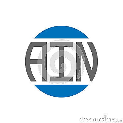 AIN Letter Logo Design On White Background. AIN Creative Initials ...