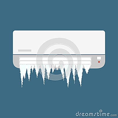 The Air Conditioner Is Broken Call The Master Vector Illustration ...