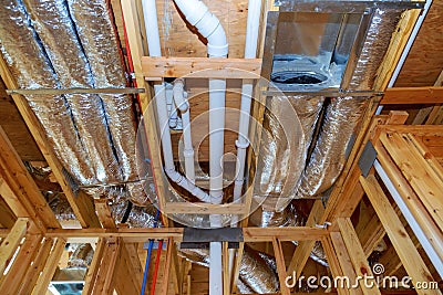 Air Conditioner Ventilation Installation System In Building A Frame ...