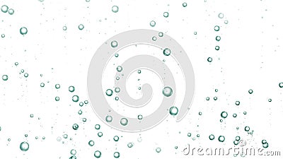 Air Underwater Bubbles Floating and Rising Under Transparent Water ...