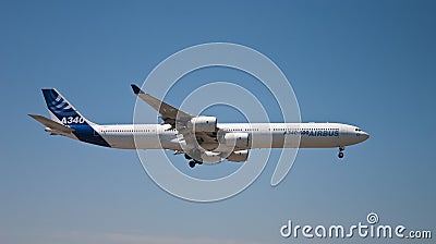 Airbus A340-600 Flying Side Editorial Photography - Image: 22982472