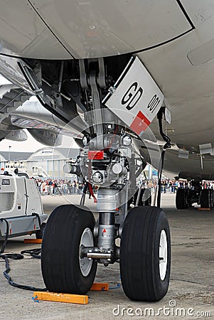 Airbus A380 Nose Landing Gear Editorial Photography - Image: 9915212