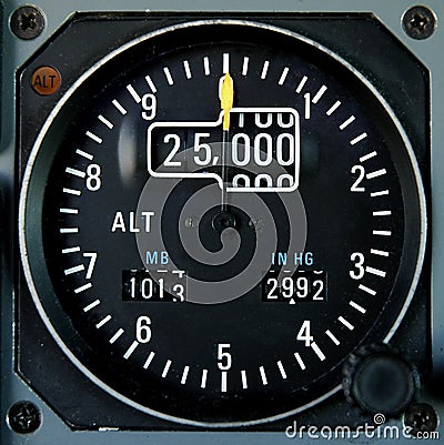 Aircraft Altimeter Stock Images - Image: 2214974
