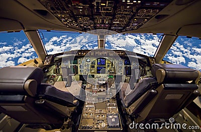 Aircraft Cockpit. Stock Photography - Image: 18430622